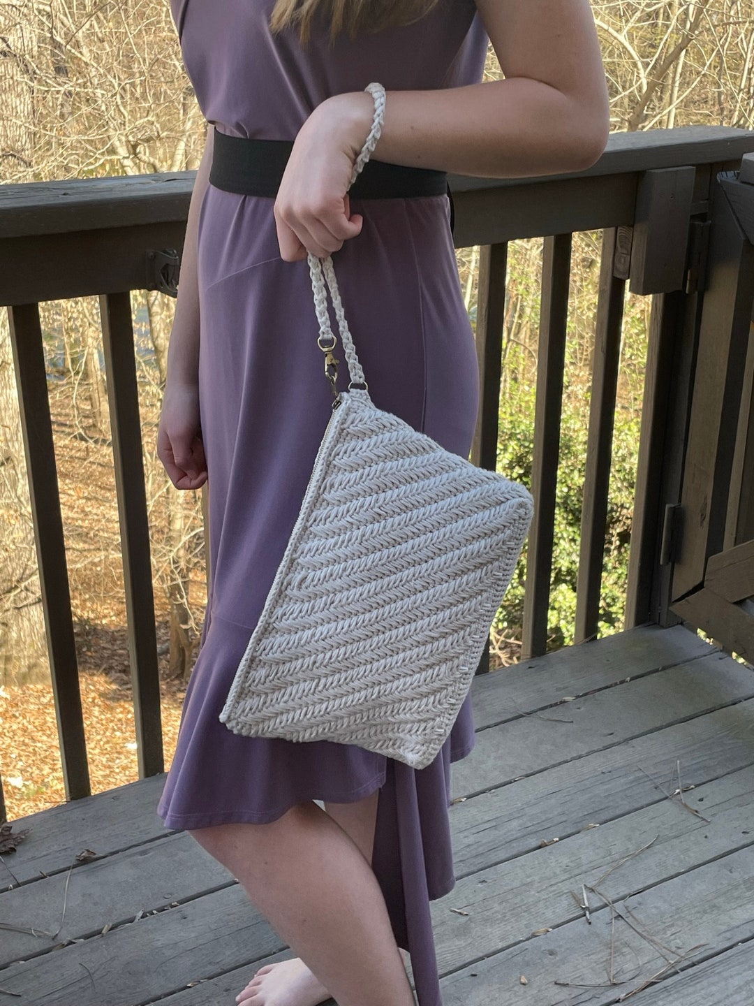Diagonal Chevron Clutch Crochet Pattern With Video Tutorials - Etsy