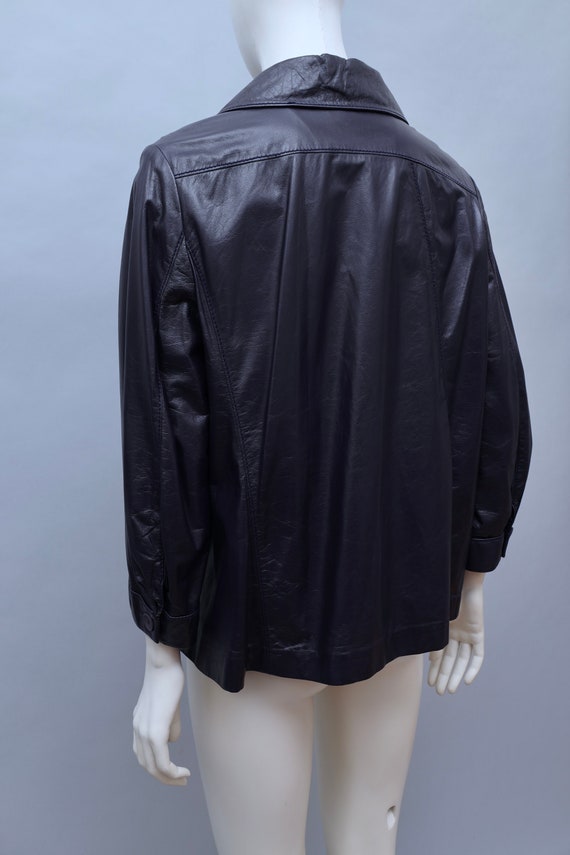 2000s Nina Ricci by Olivier Theyskens dark violet lam… - Gem