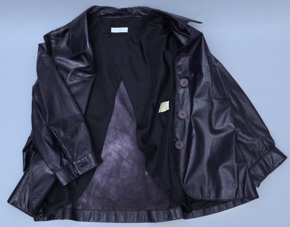 2000s Nina Ricci by Olivier Theyskens dark violet lam… - Gem