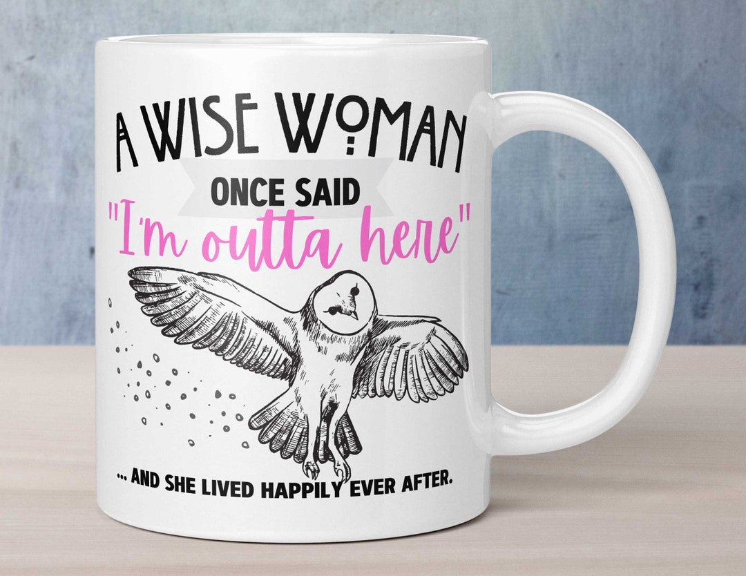 Fun Owl Drawing Her Retirement Gift for Work Bestie 11 Oz - Etsy