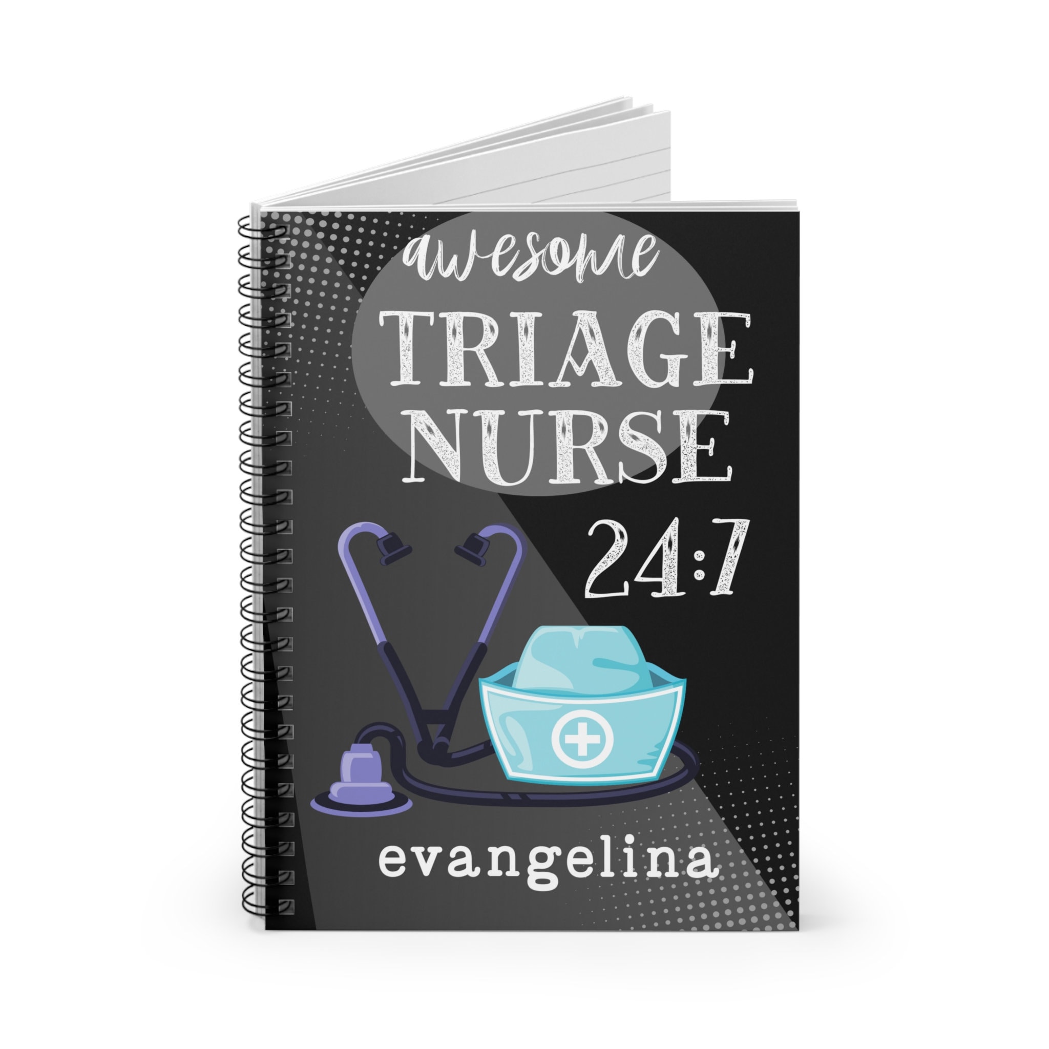 Triage Nurse Gift Custom 6x8 Spiral Bound Notebook Journal - Etsy