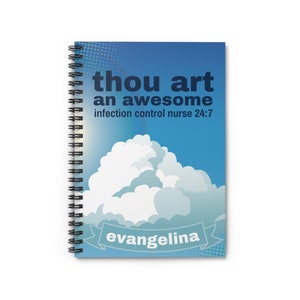 Infection Control Nurse Gift Custom 6x8 Spiral Bound Notebook Journal ...