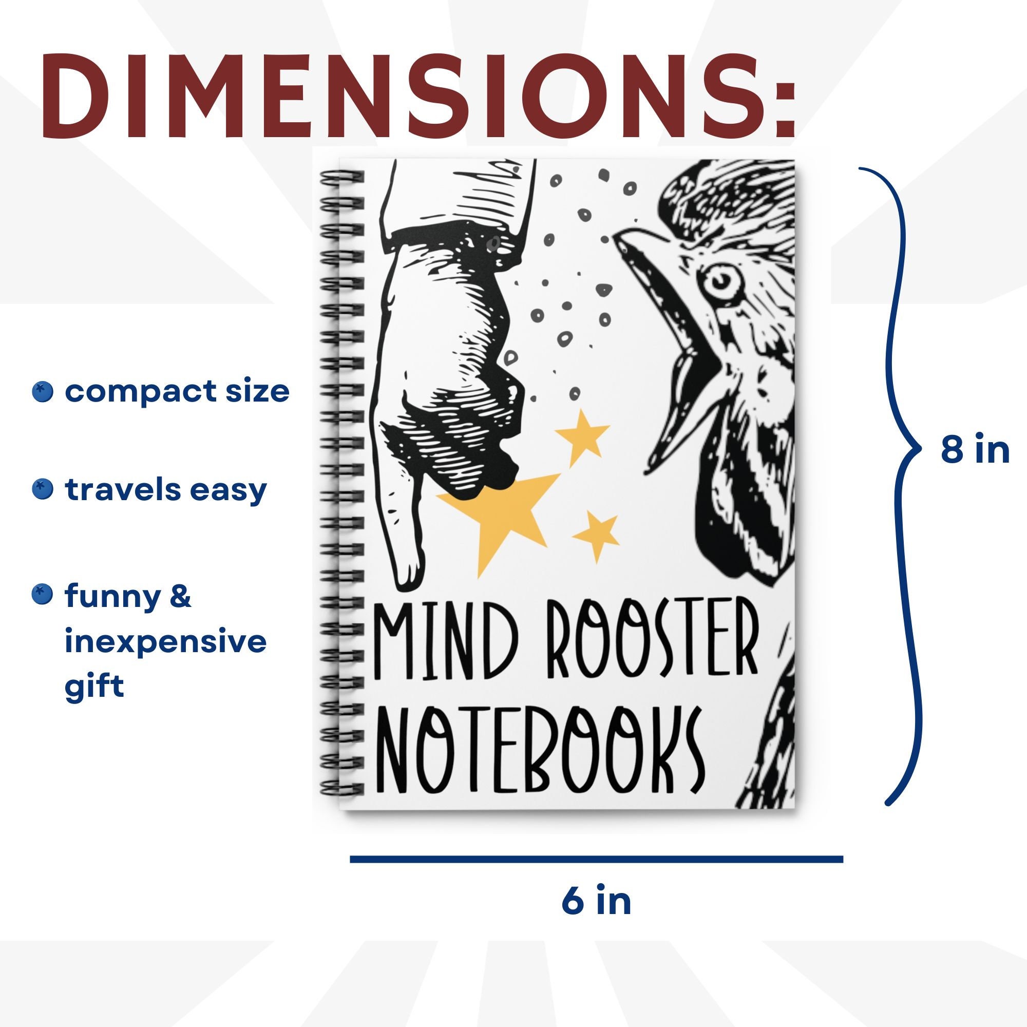 Employee Gifts Staff Appreciation Day Gifts 6x8 Spiral Notebook Journal ...