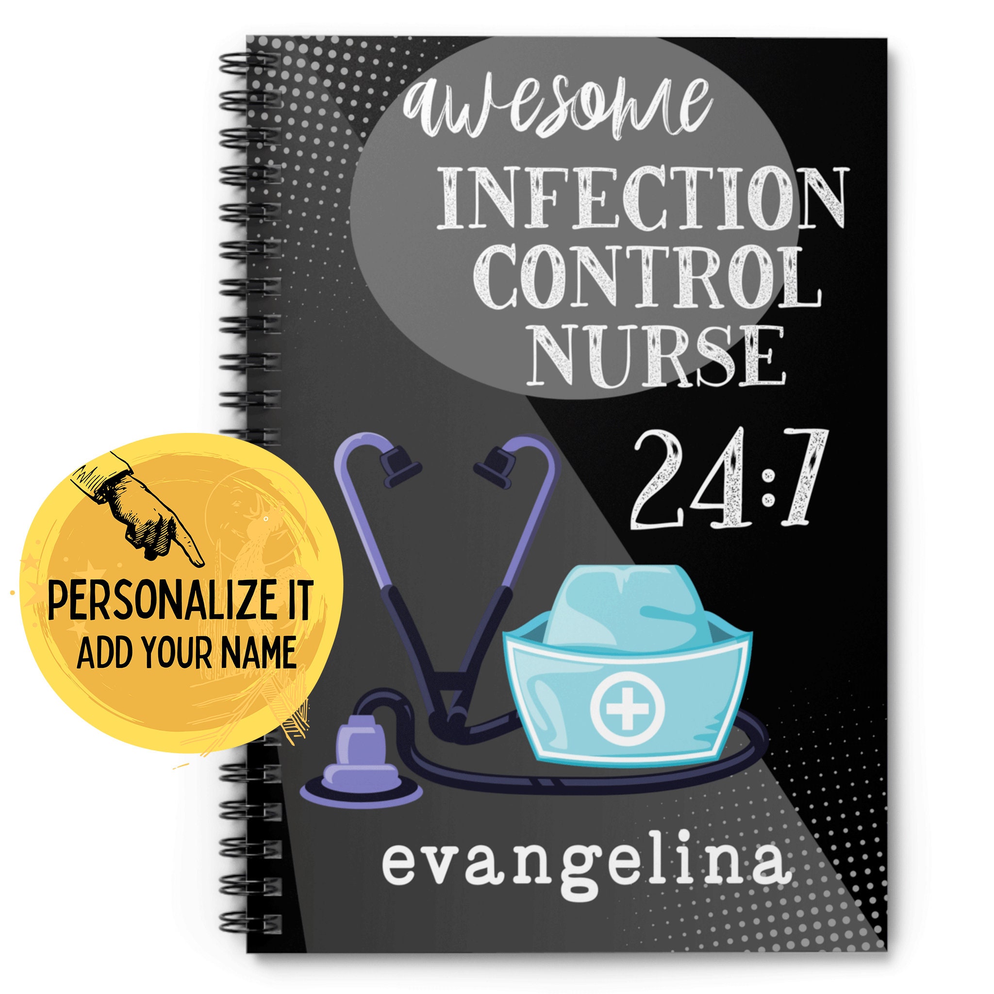 Infection Control Nurse Gift Custom 6x8 Spiral Bound - Etsy