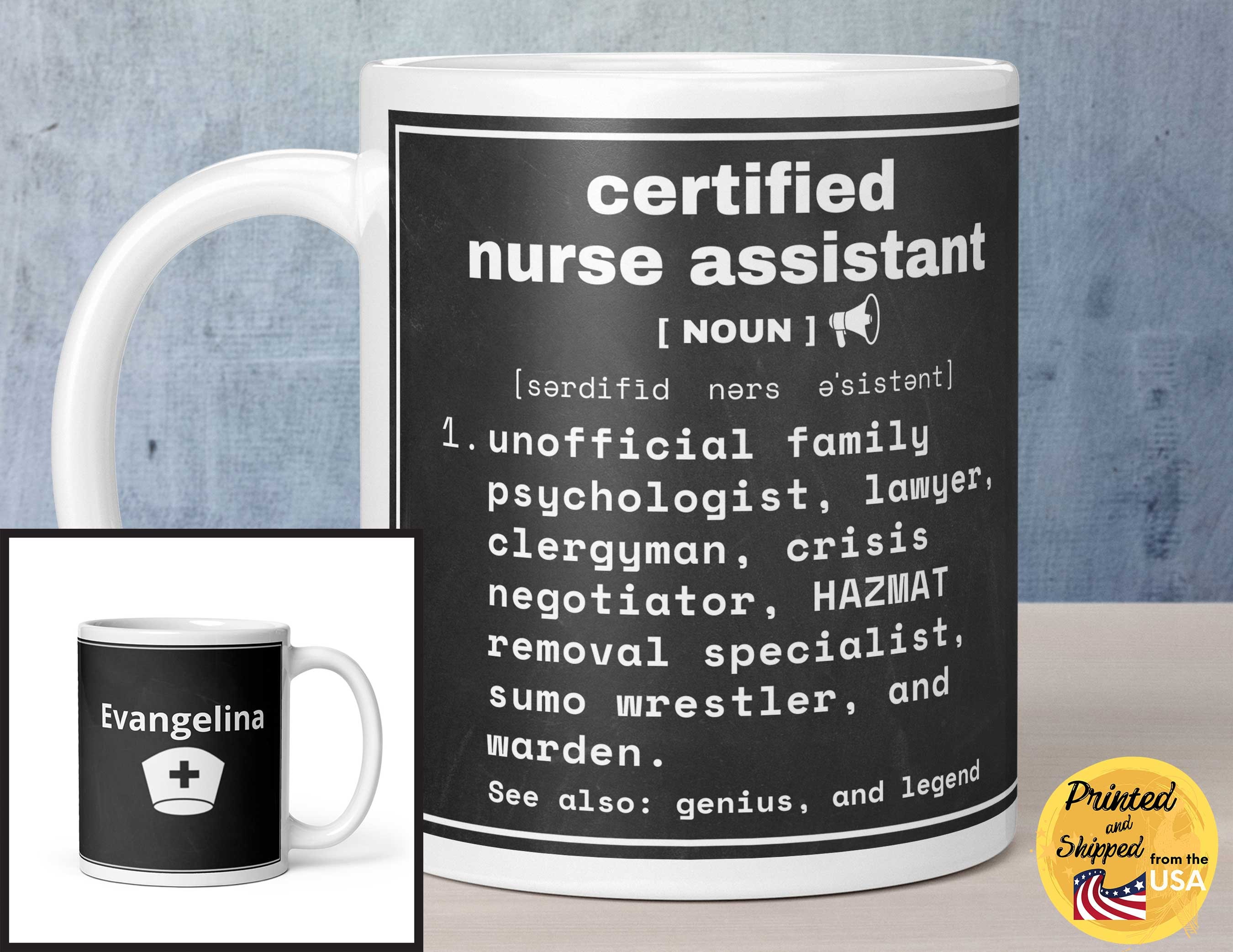 Certified Nurse Assistant CNA Nurse Definition Dictionary - Etsy