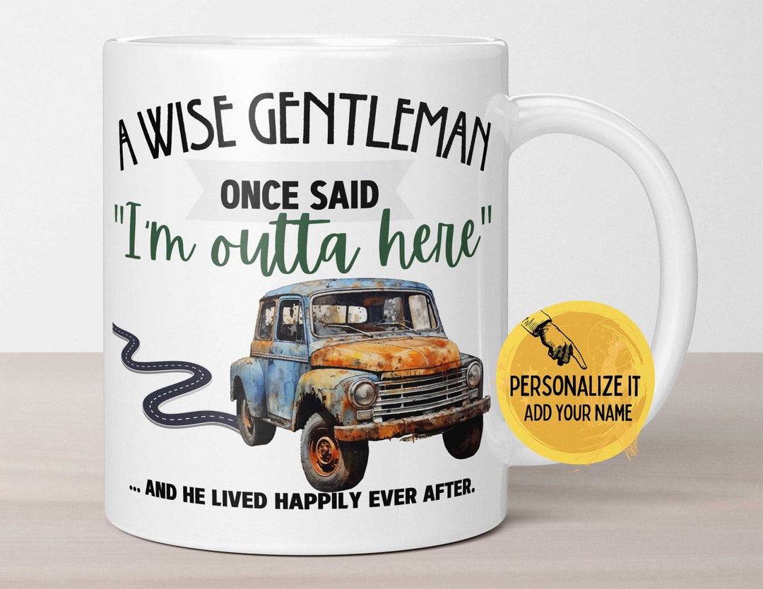Funny Retirement Mug Male Retiring Gift Leaving Gift Goodbye Gifts ...