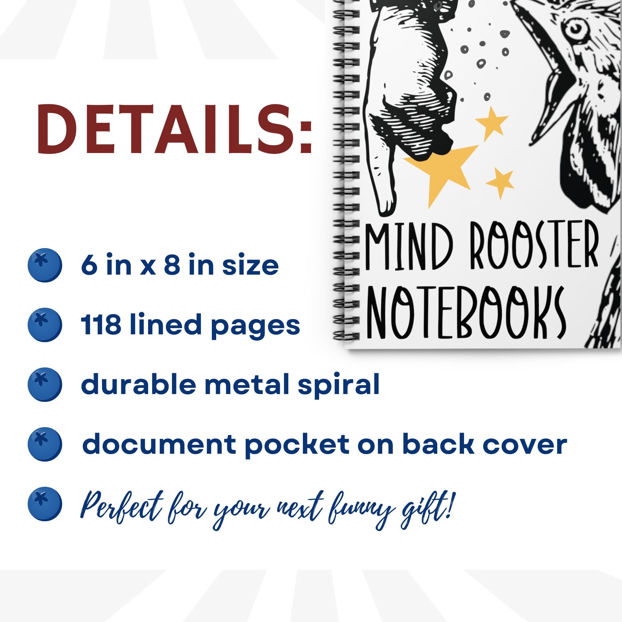Employee Gifts Staff Appreciation Day Gifts 6x8 Spiral Notebook Journal ...
