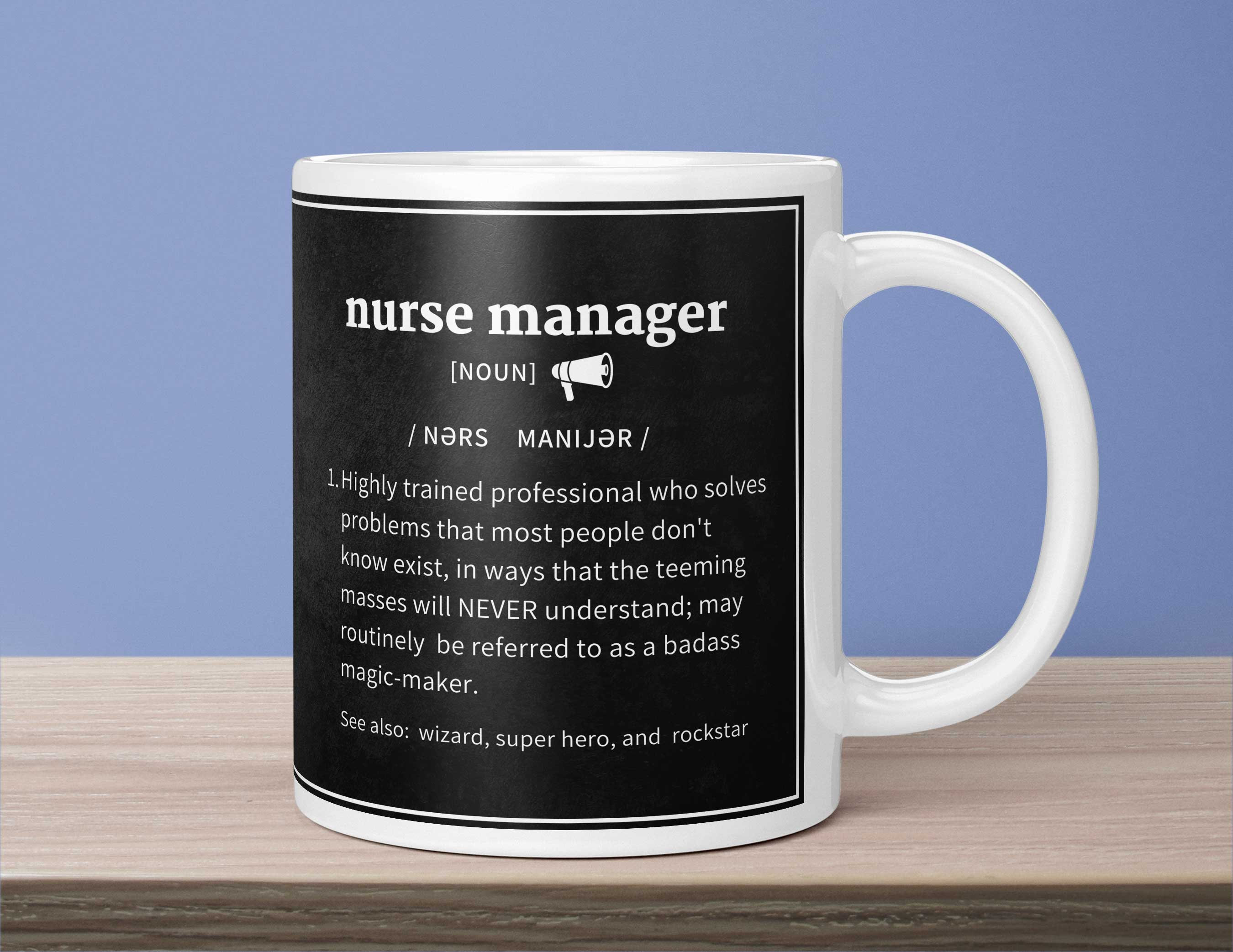 Nurse Manager Mug Career Definition Coffee Mug for Nurse - Etsy