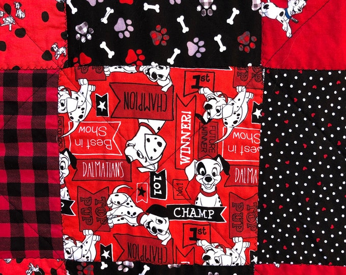 Large 101 Dalmatians Kid Size Quilt Large Throw - Etsy