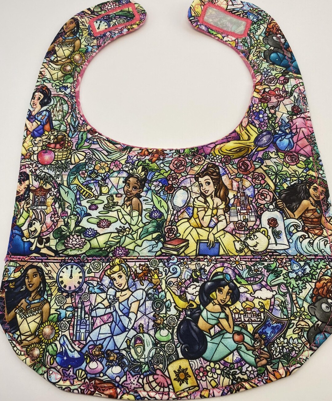 Disney Princesses Stained Glass With Gold Metallic Swirl Backing Deluxe ...