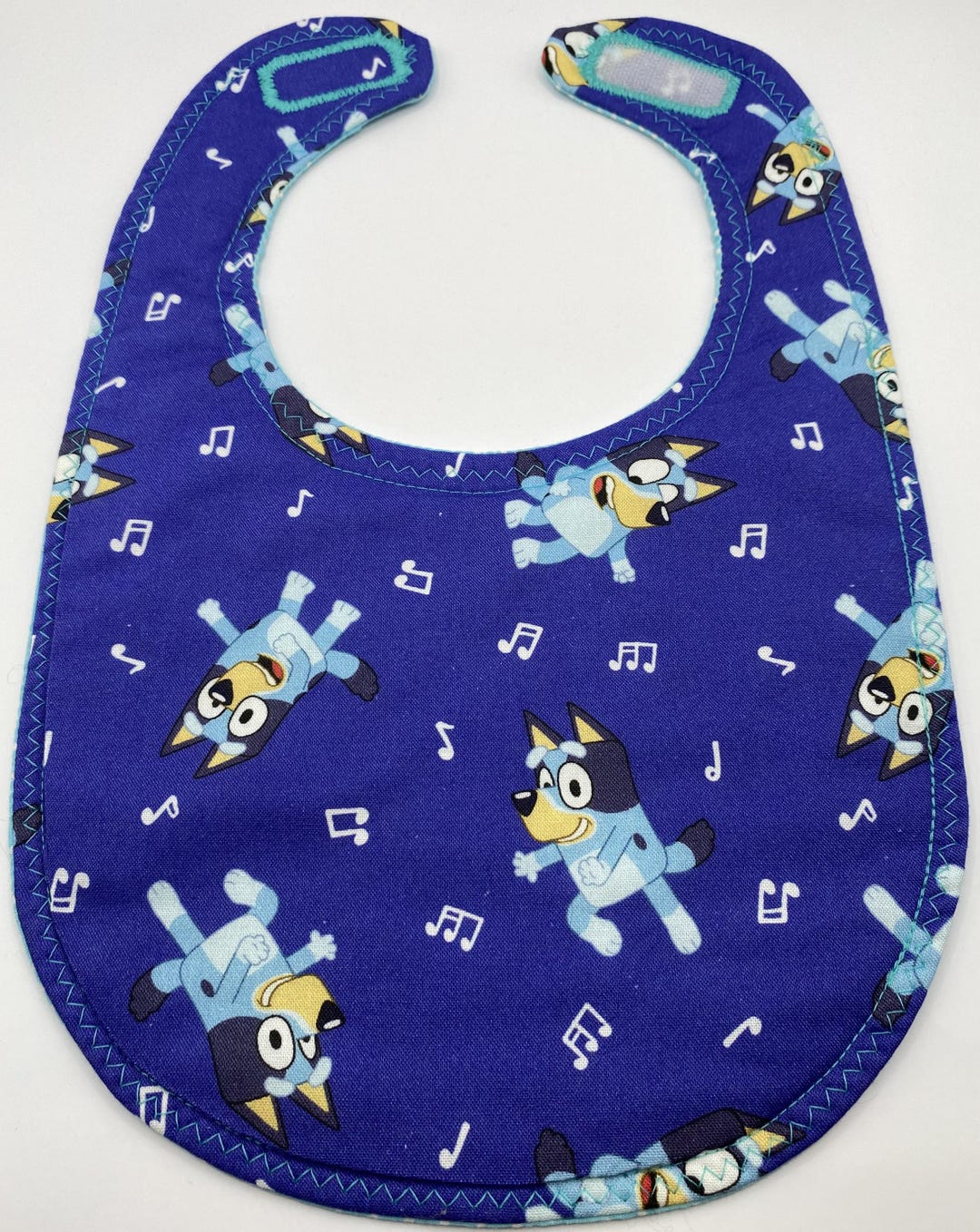 Dancing Bluey Deluxe Bib Quilt: Adjustable Durable Reversible quilted ...