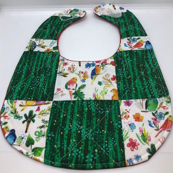 Patchwork Bib - Etsy