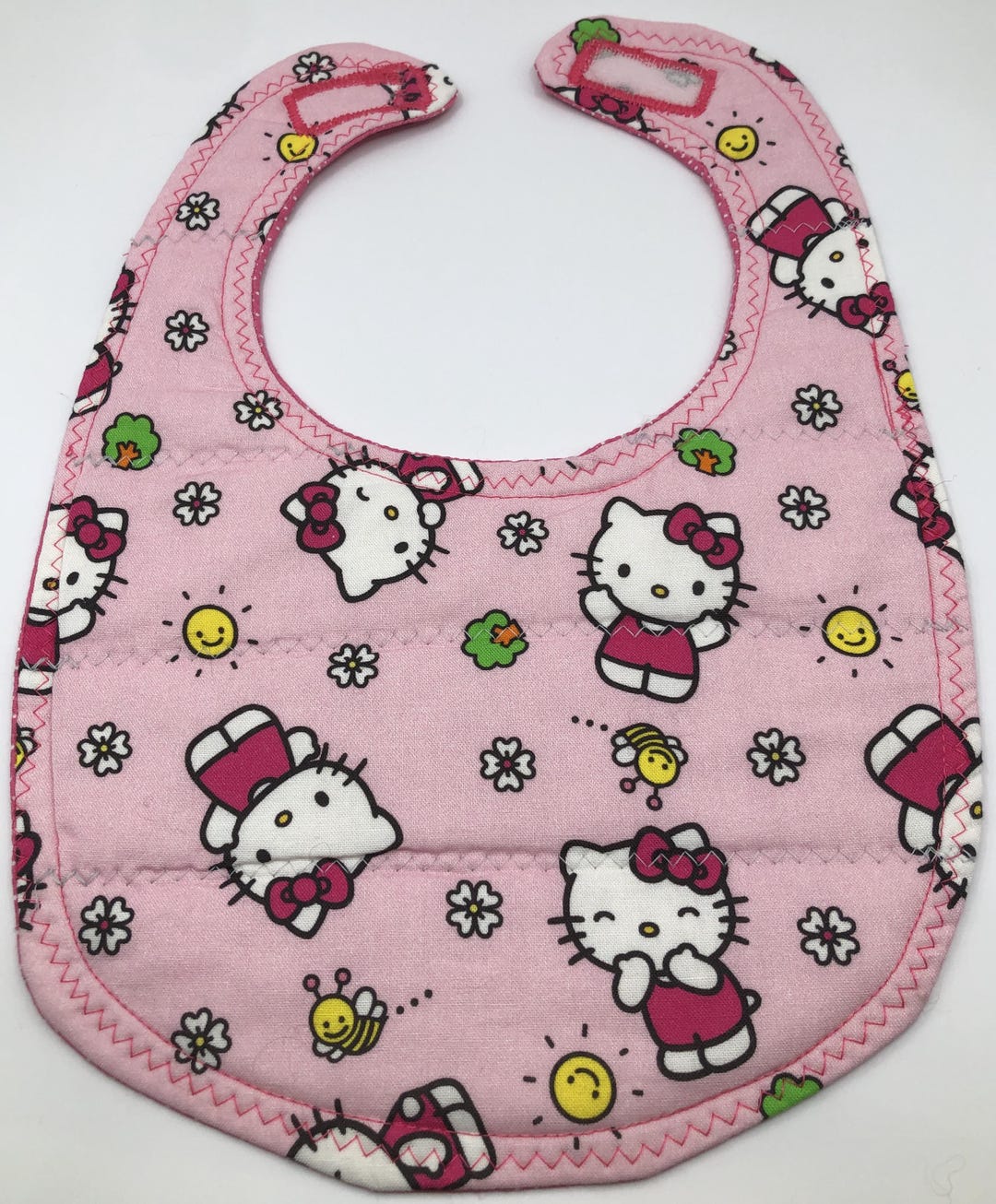 Hello Kitty Deluxe Bib Quilt: Adjustable Durable Reversible quilted ...