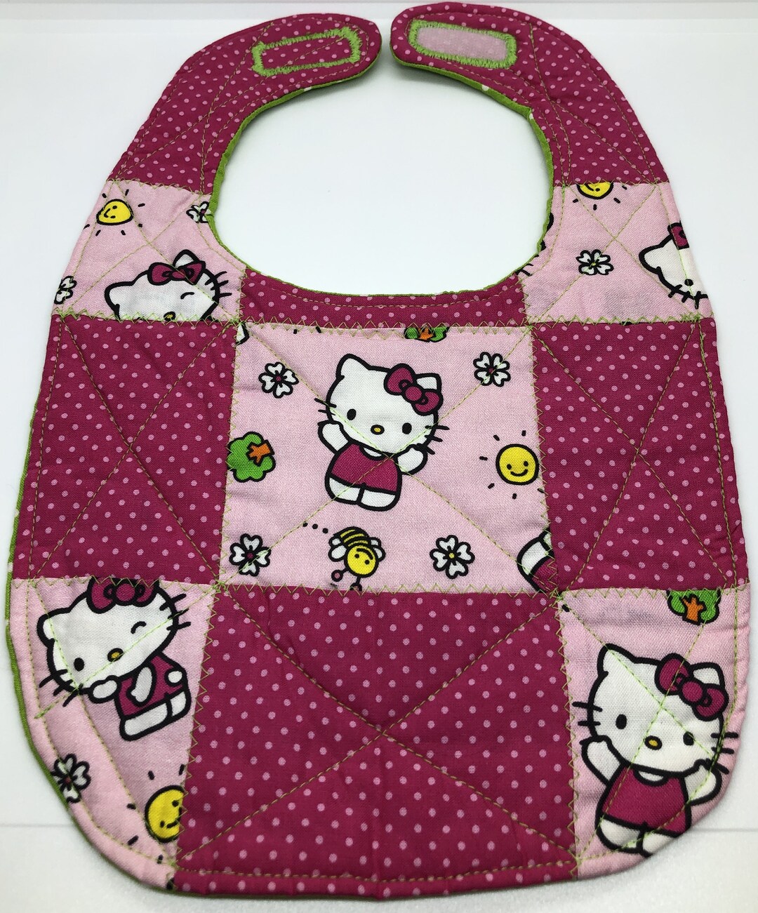 Hello Kitty Deluxe Bib Quilt: Adjustable Durable Reversible Sustainable ...