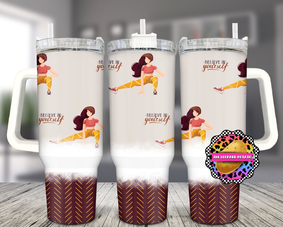 Workout Tumbler Wrap: 40 Oz Stanley Sublimation Design (digital ...