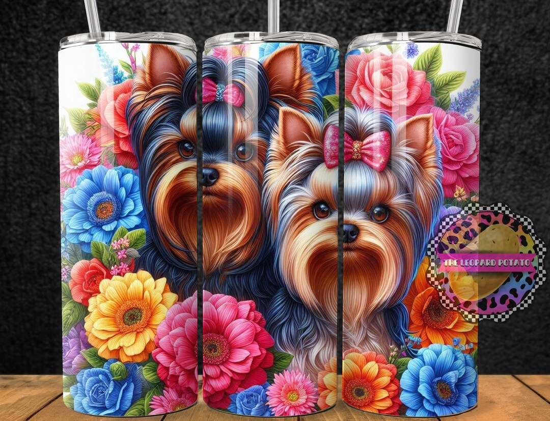 Yorkie Tumbler Wrap: PNG Digital Download - Etsy