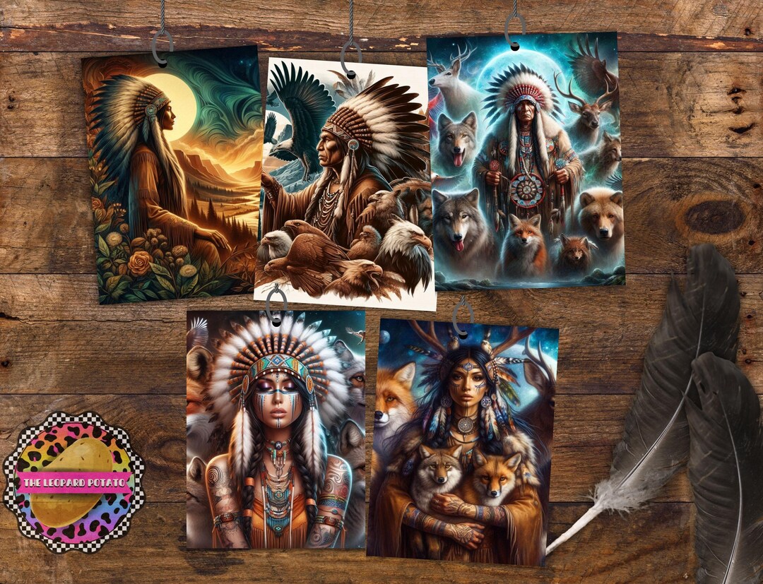 Native American Theme PNG Bundle | 5 Transparent Background Designs for ...