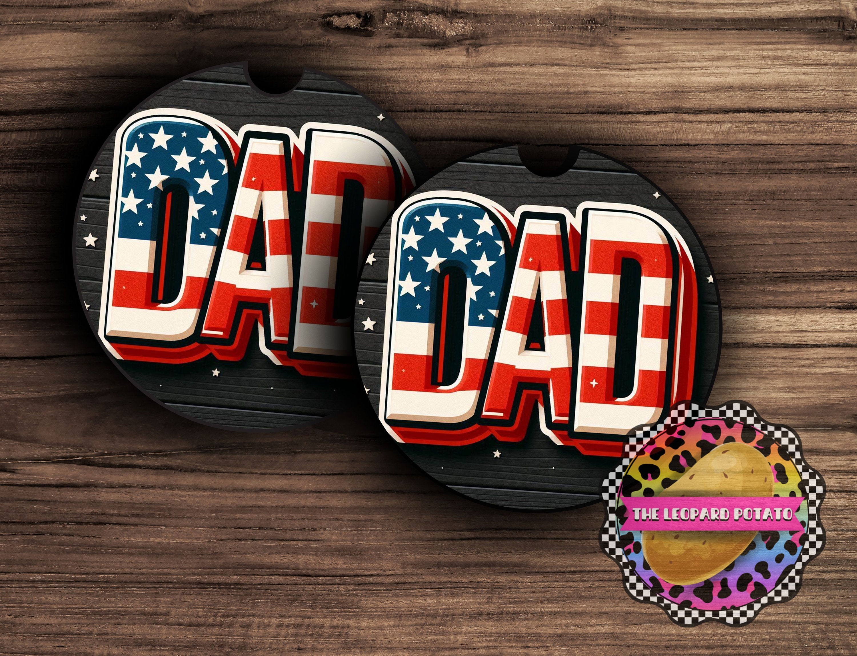 DAD Car Coaster PNG: Sublimation Design (digital Download) - Etsy