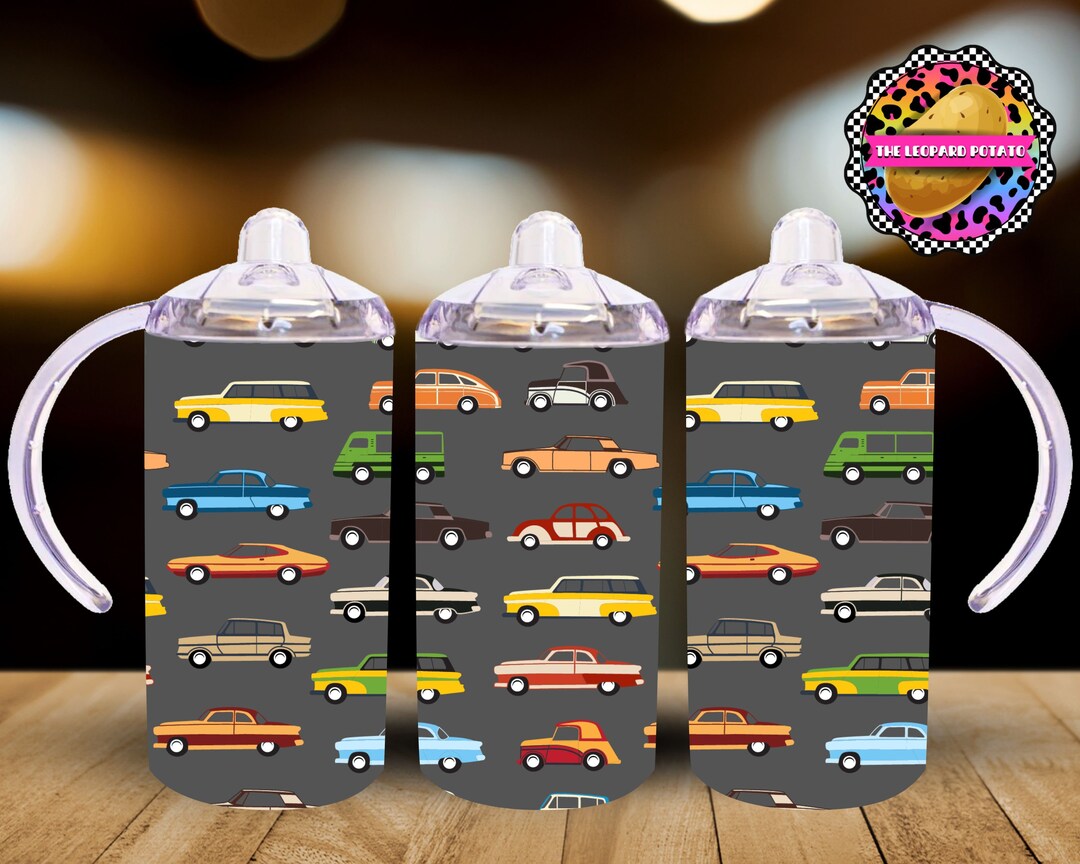 Classic Cars Sippy Cup Design - Kids Tumbler Design - 12oz Tumbler ...