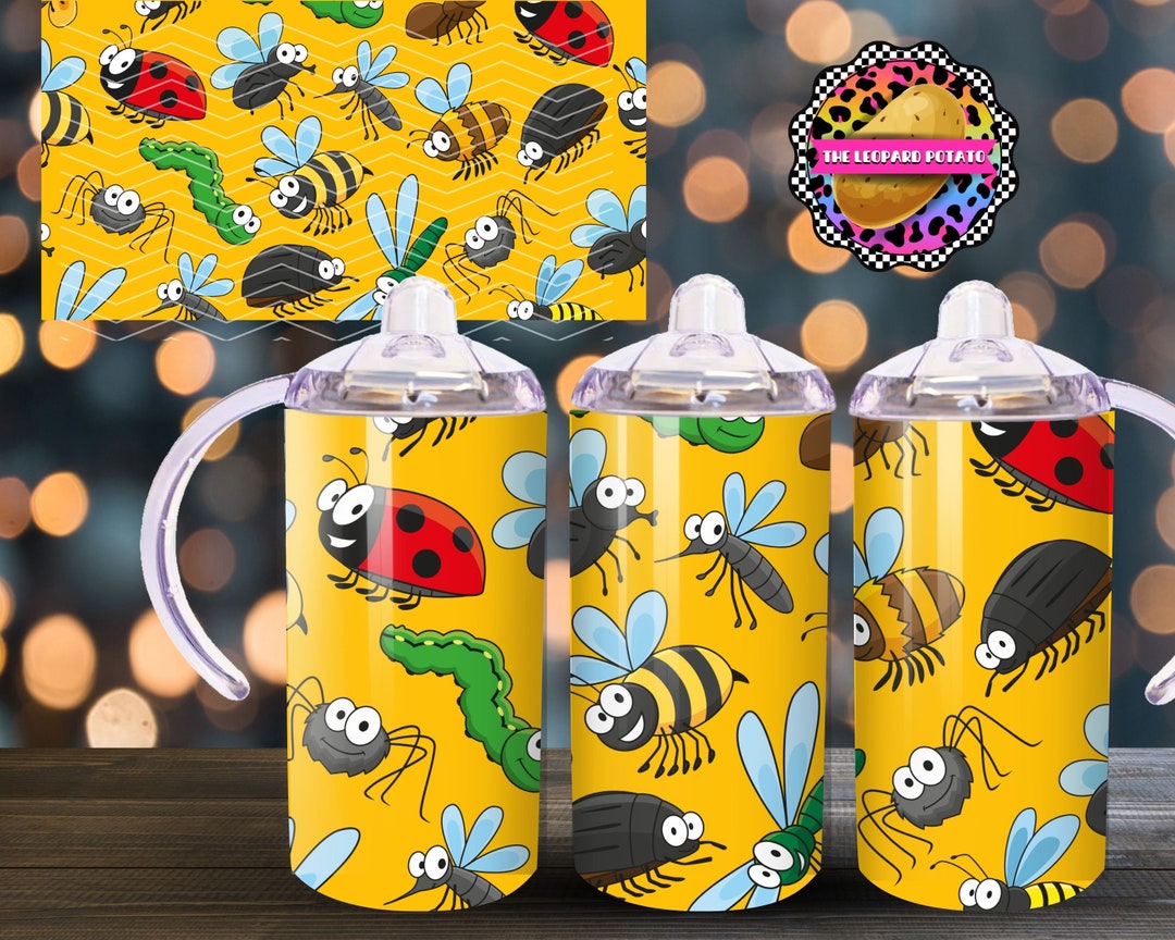 BUGS Sippy Cup - Kids Tumbler Design - 12oz Tumbler Sublimation Design ...
