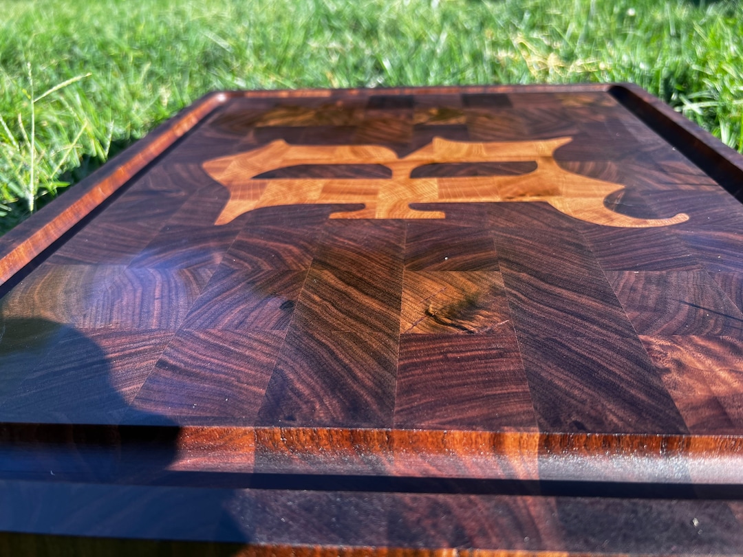 Endgrain Cutting Board With Custom Inlays - Etsy