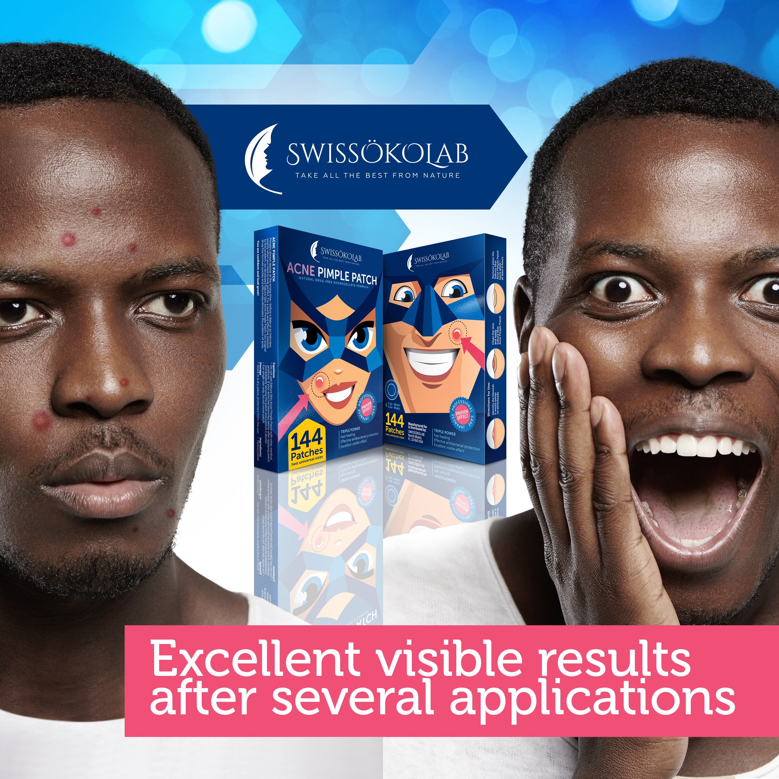 Acne Patch Pimple Patch Hydrocolloid Acne Stickers Absorbing Spot Dot ...