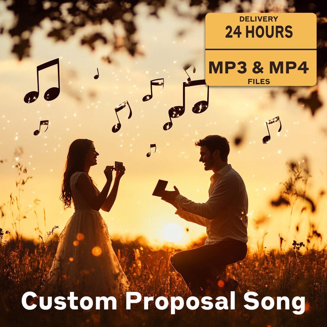 Custom Proposal Song – Personalized Lyrics & Music – Unique Way to Say ...