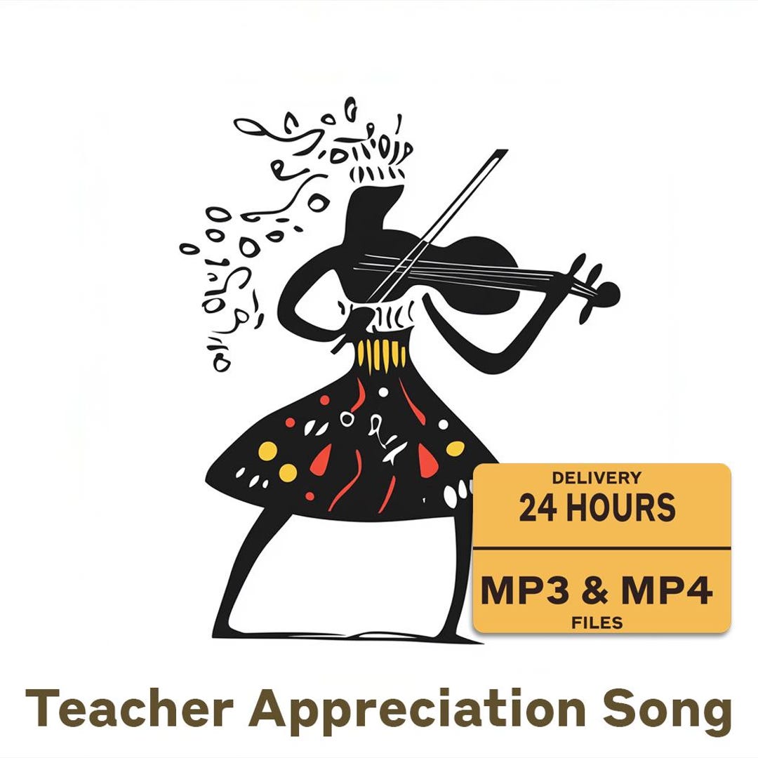 Teacher Appreciation Song - Etsy