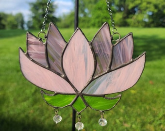 Royal Lotus Stained Glass Pattern PDF/PNG Digital File - Etsy