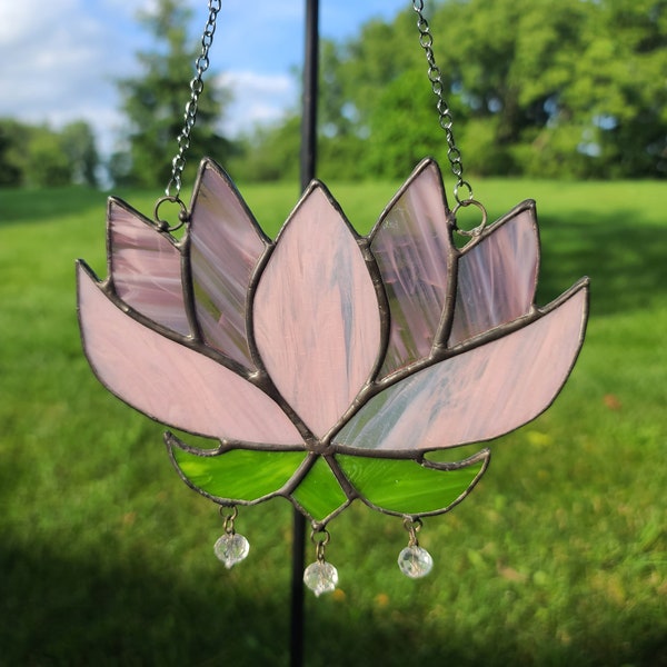 Stained Glass Lotus - Etsy