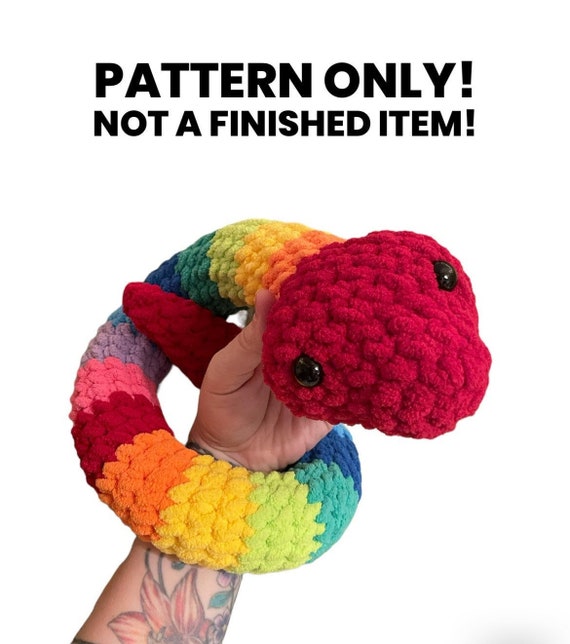 Baby Rainbow Snake Pattern - Etsy