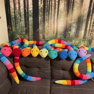 Rainbow Snake Pattern - Etsy