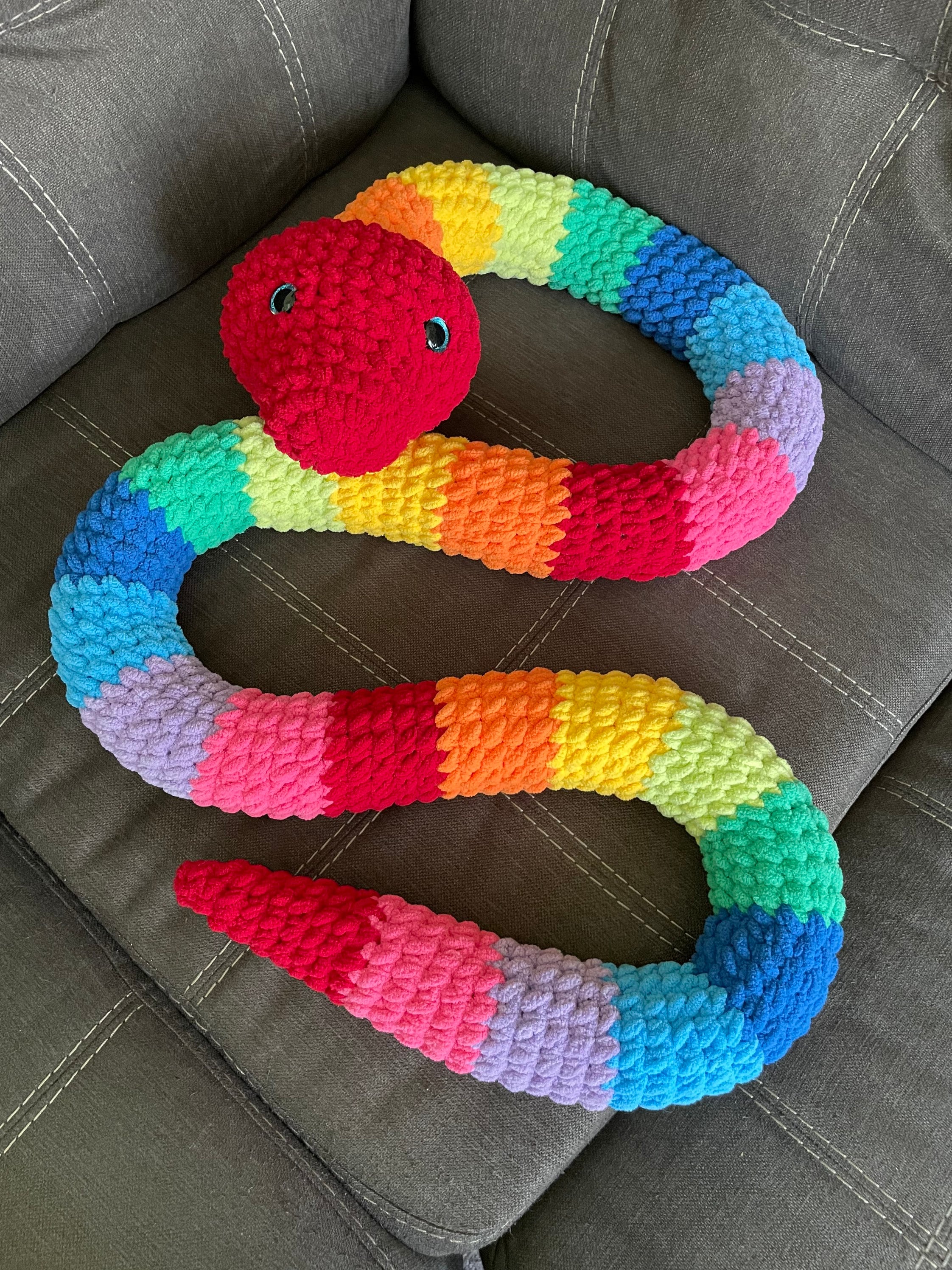 Rainbow Snake Pattern - Etsy