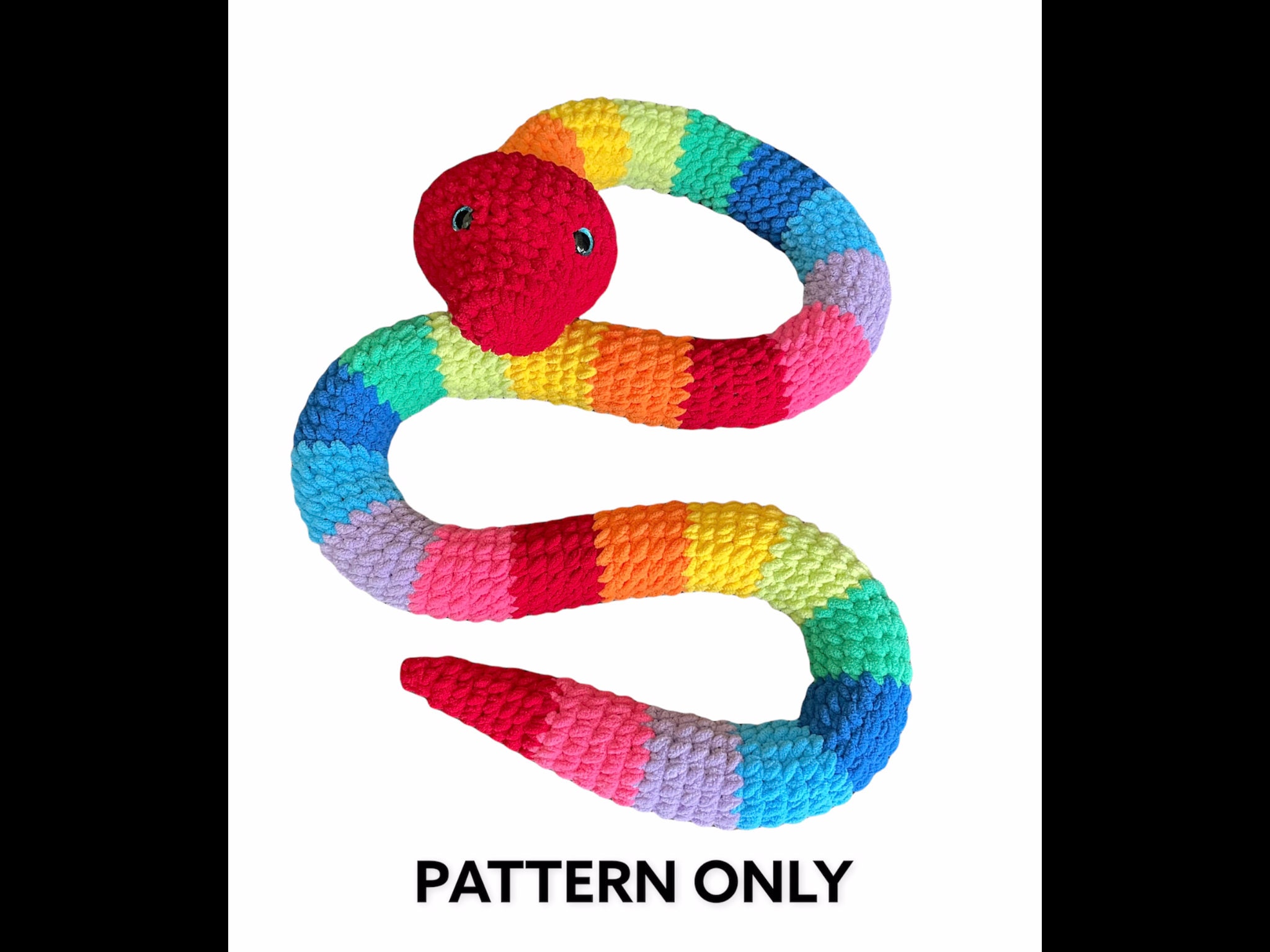 Rainbow Snake Pattern - Etsy