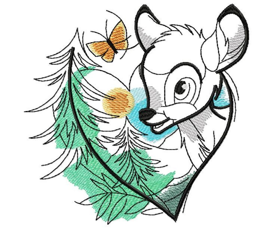 Baby Deer Machine Embroidery Design, Embroidery Deer, Kids Design 5*7 ...