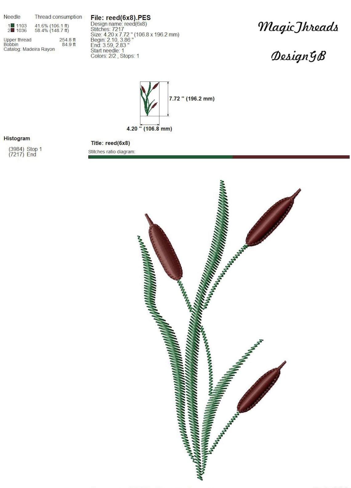 Reed Velvet Machine Embroidery Designs, Embroidery Reed, Embroidery ...