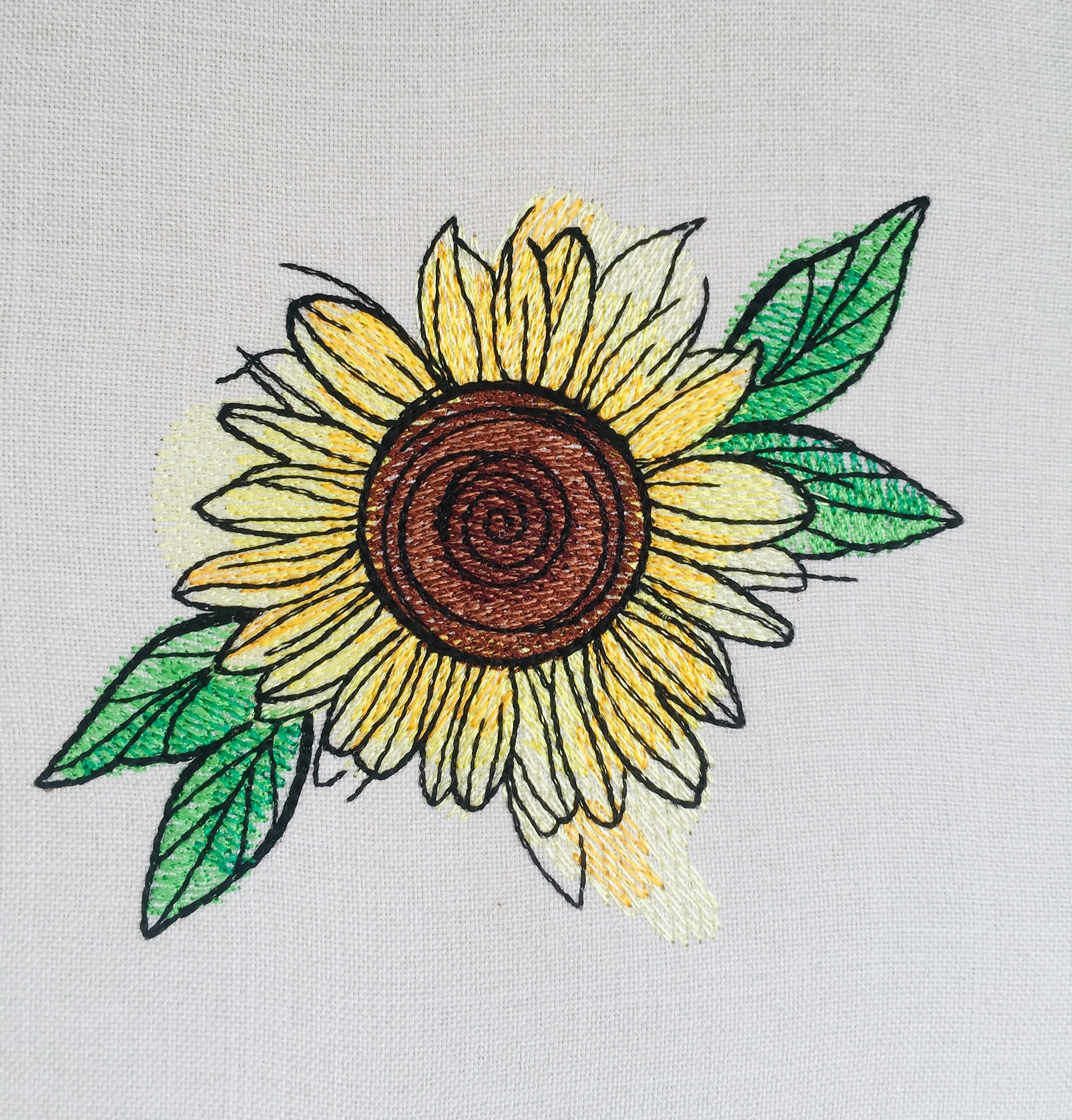 Sunflower Machine Embroidery Designs Sunflower Embroidery - Etsy