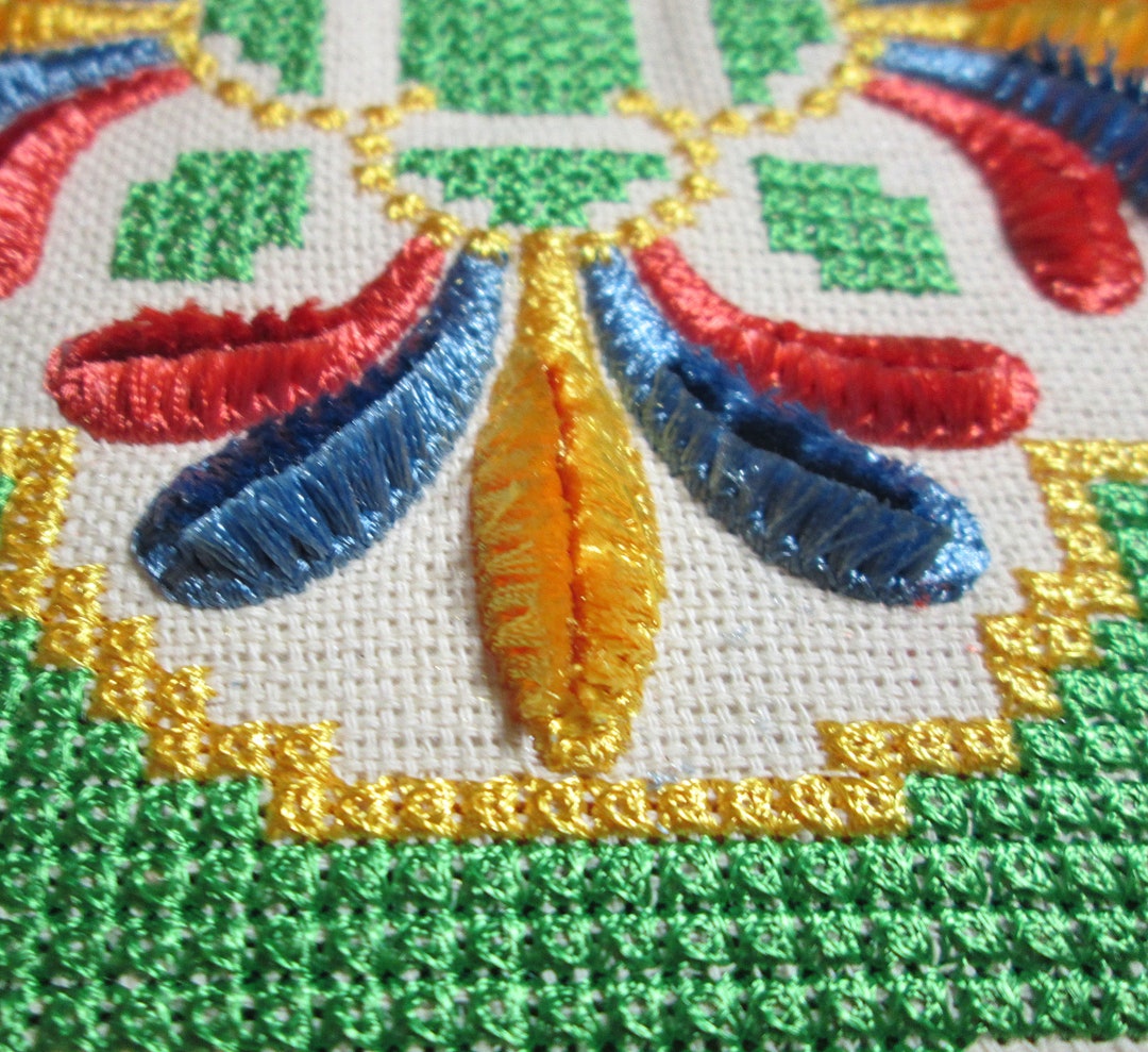 Ornament Velvet Cross-stitch Machine Embroidery Design, Cross-stitch ...