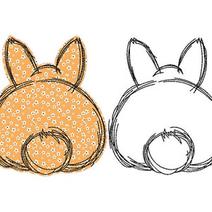 Cute Bunny Machine Embroidery Design Applique, Embroidery Bunny, Easter ...