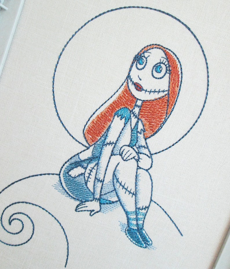 Sally Nightmare Machine Embroidery Design Halloween Design - Etsy