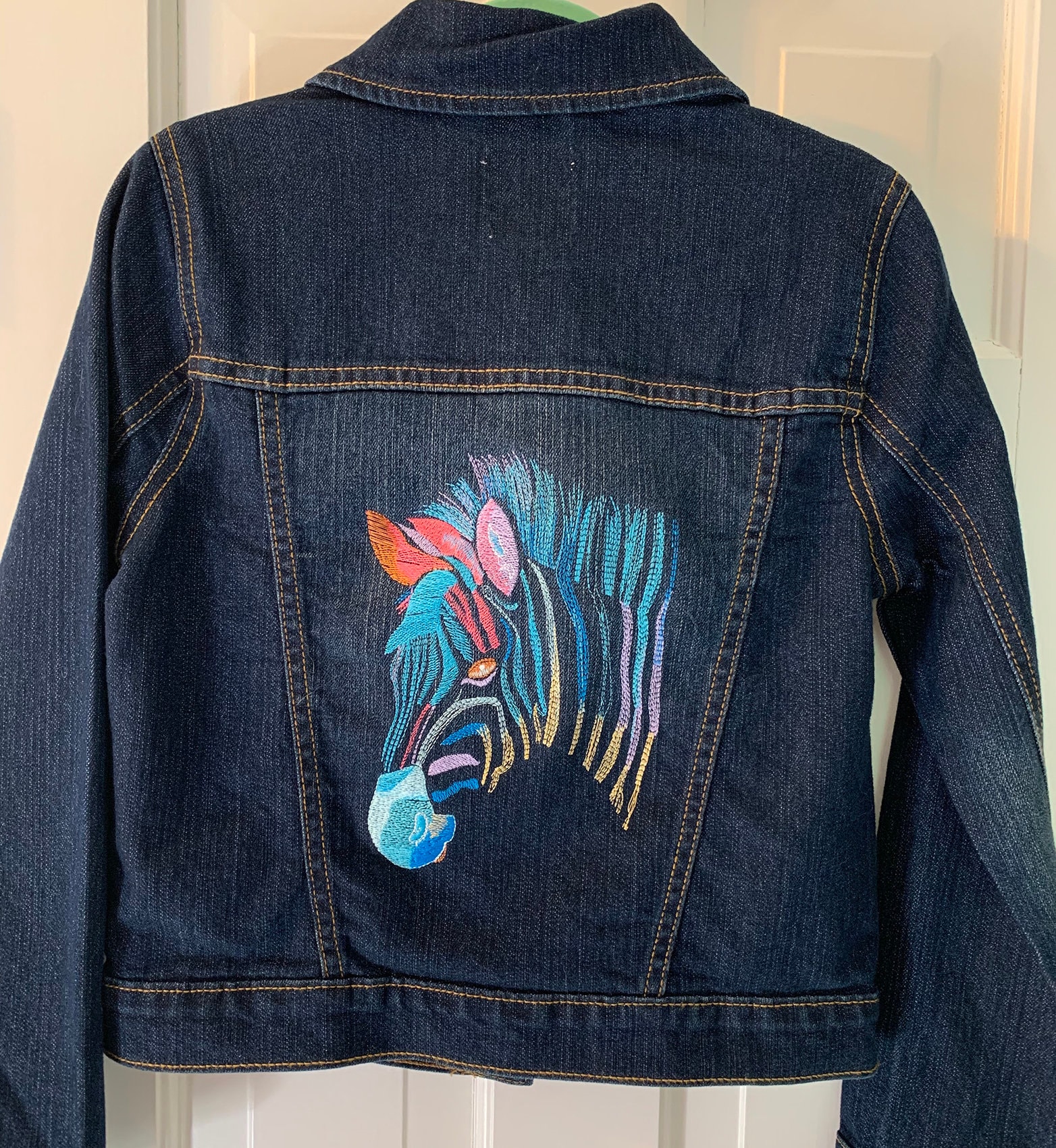 Rainbow Zebra Machine Embroidery Design Embroidery Zebra - Etsy