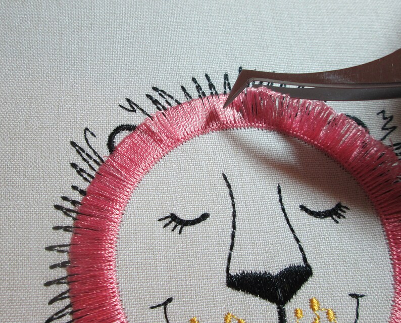 Leo Fringe Machine Embroidery Design Embroidery Leo Kids - Etsy