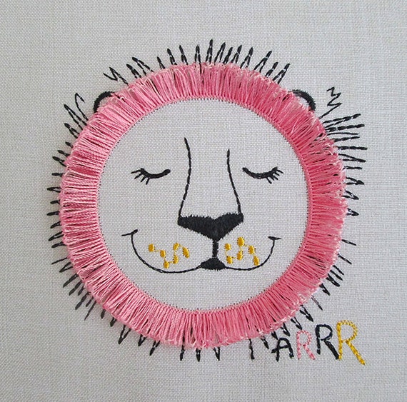 Leo Fringe Machine Embroidery Design Embroidery Leo Kids - Etsy