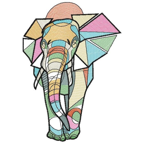 Elephant Embroidery - Etsy