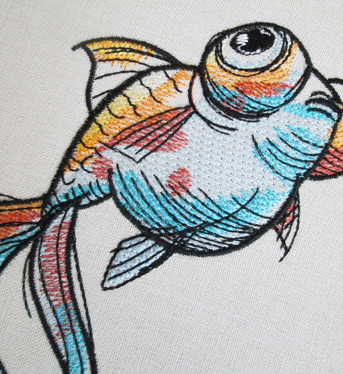 Fish Machine Embroidery Design Embroidery Fish Marine Design - Etsy