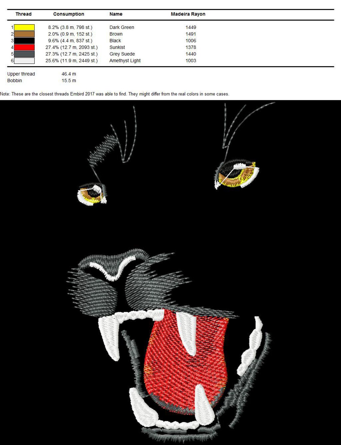 Black Panther Machine Embroidery Design, Panther Embroidery, Animals ...