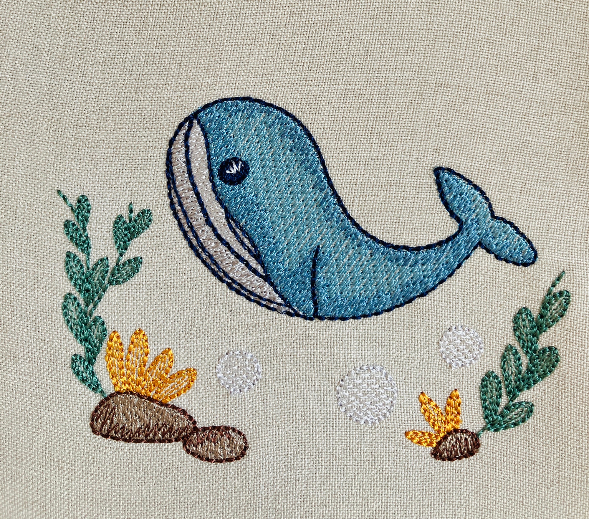 Dreamy Whale Machine Embroidery Design, Sea Animal Design, Kids Design ...