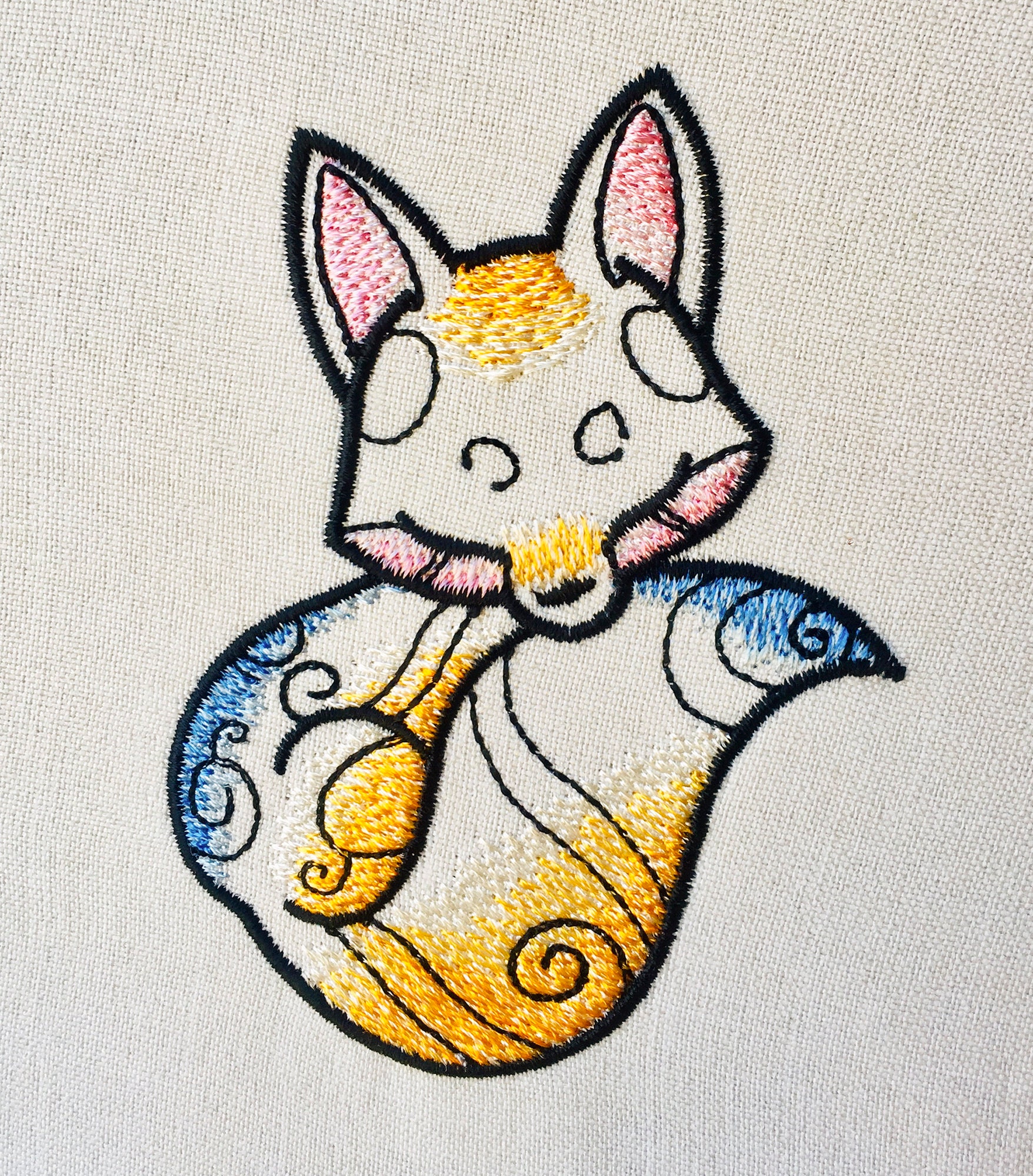 Dreaming Fox Machine Embroidery Design, Embroidery Fox, Embroidery ...