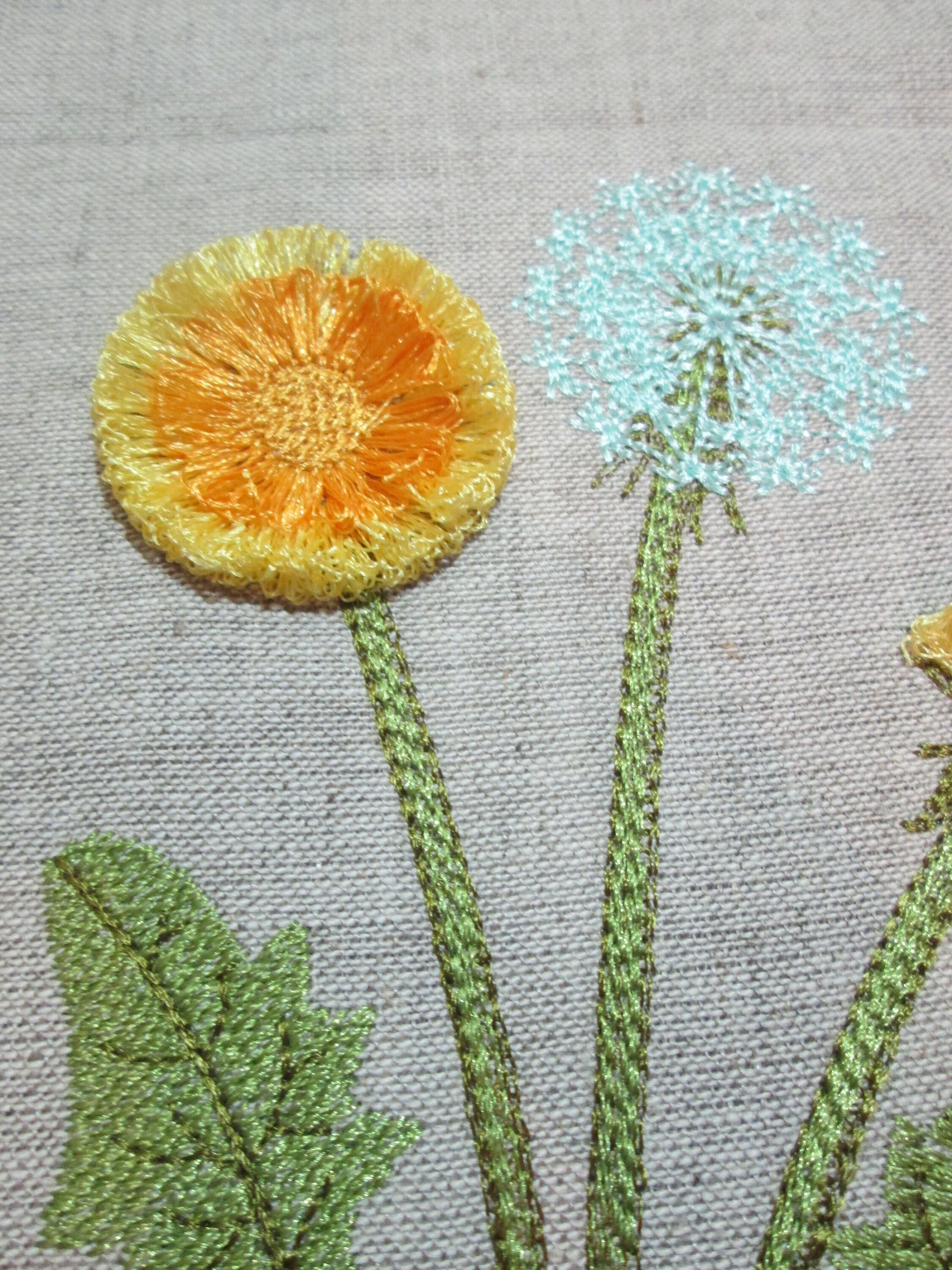 Spring Dandelion Fringe Machine Embroidery Design Sunny - Etsy