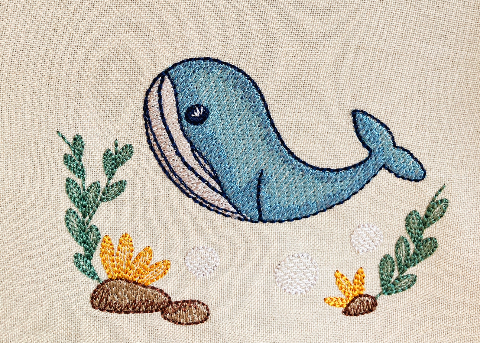 Dreamy Whale Machine Embroidery Design, Sea Animal Design, Kids Design ...